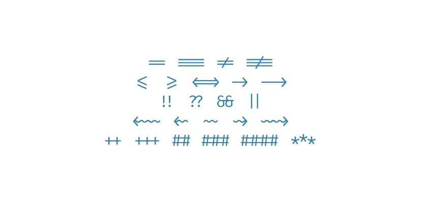 5 free monospaced fonts with coding ligatures | Better Web Type